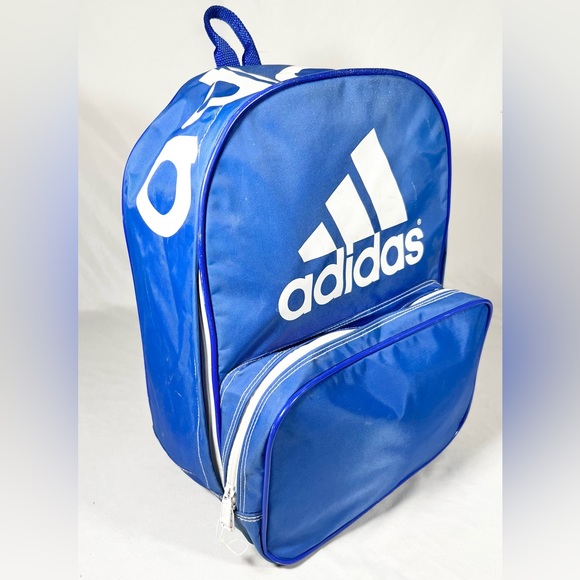 adidas | Bags | Vintage Adidas Logo Backpack Blue | Poshmark